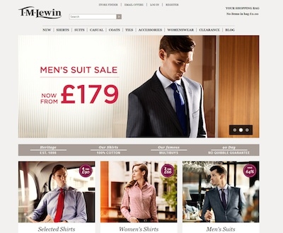 TMLewin web revamp fashions revenue rise | News | Retail Technology